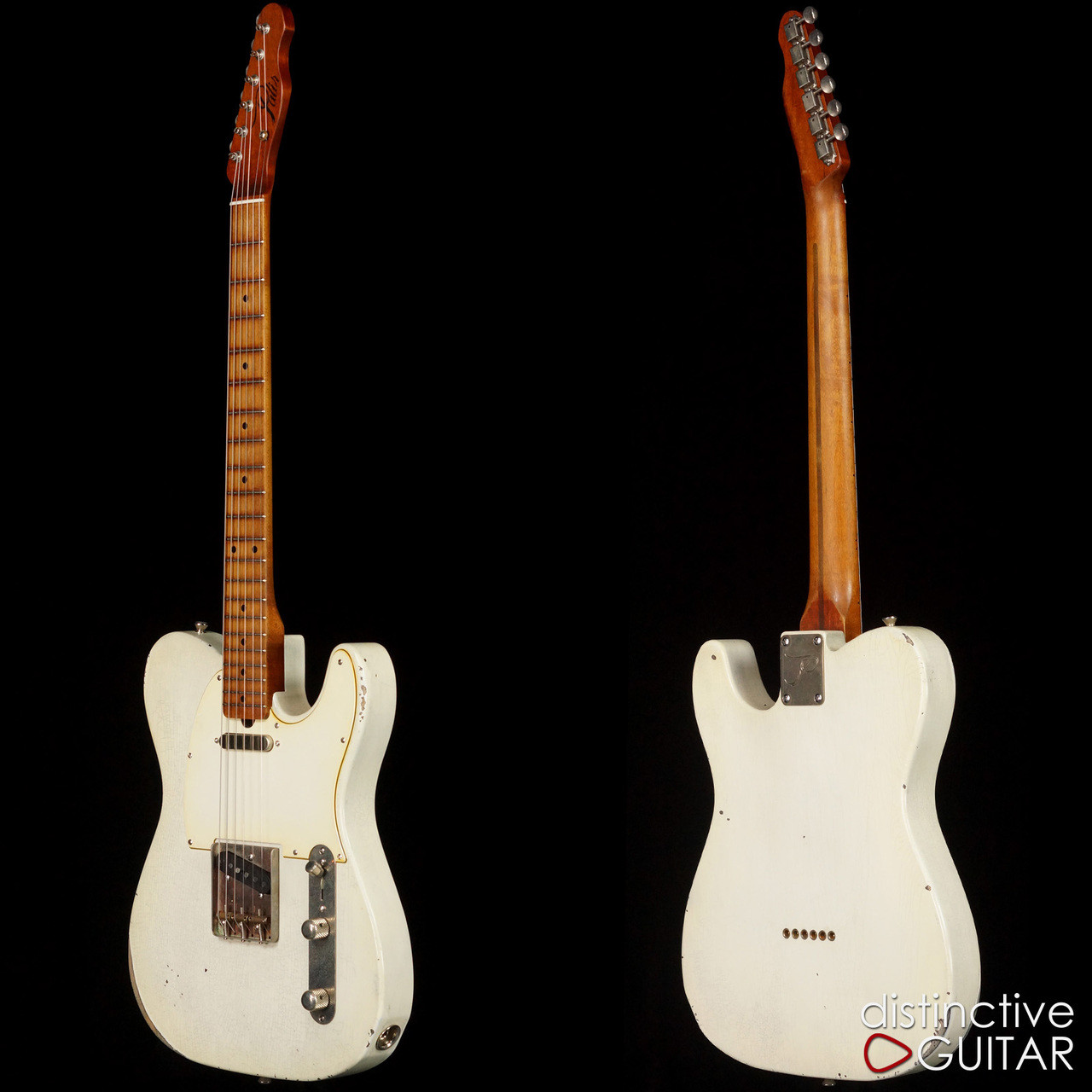 Palir Titan Aged White Relic Telecaster - distinctiveguitar