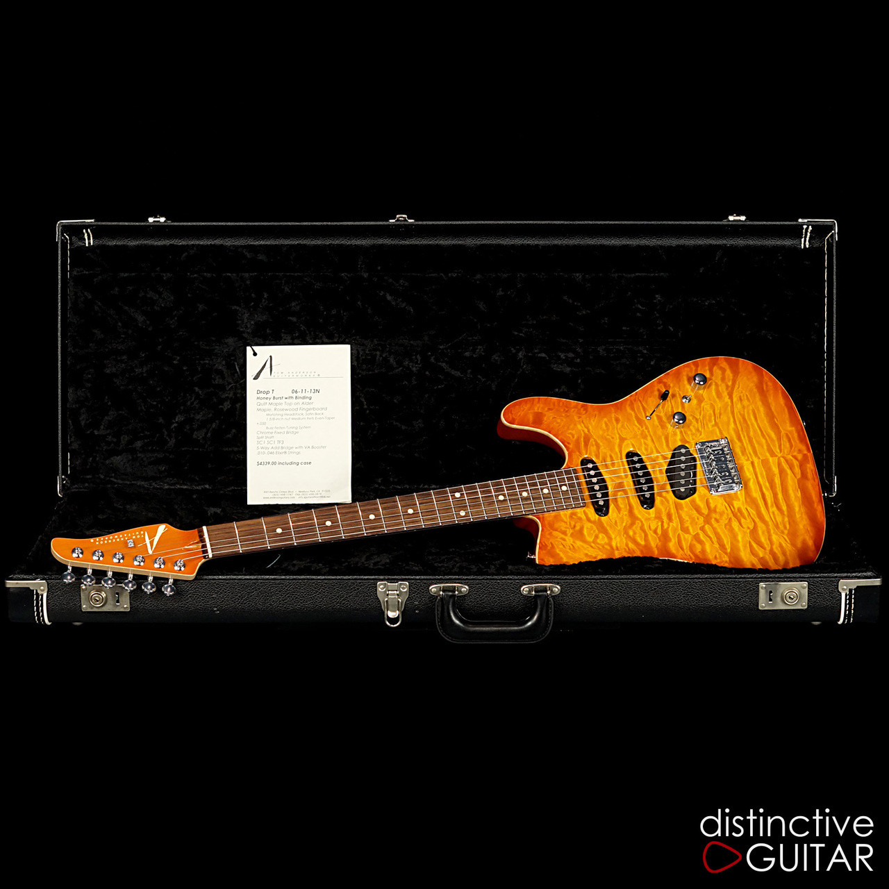 Tom Anderson Drop T Honey Burst