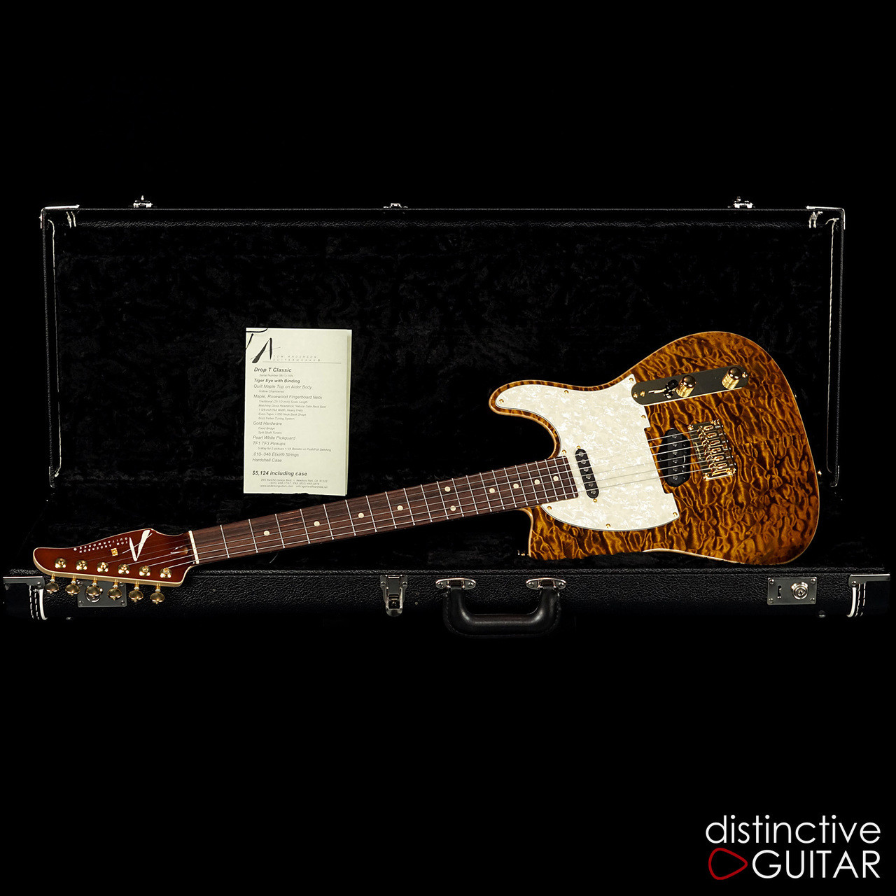 Tom Anderson Drop T Classic Tiger Eye Quilt