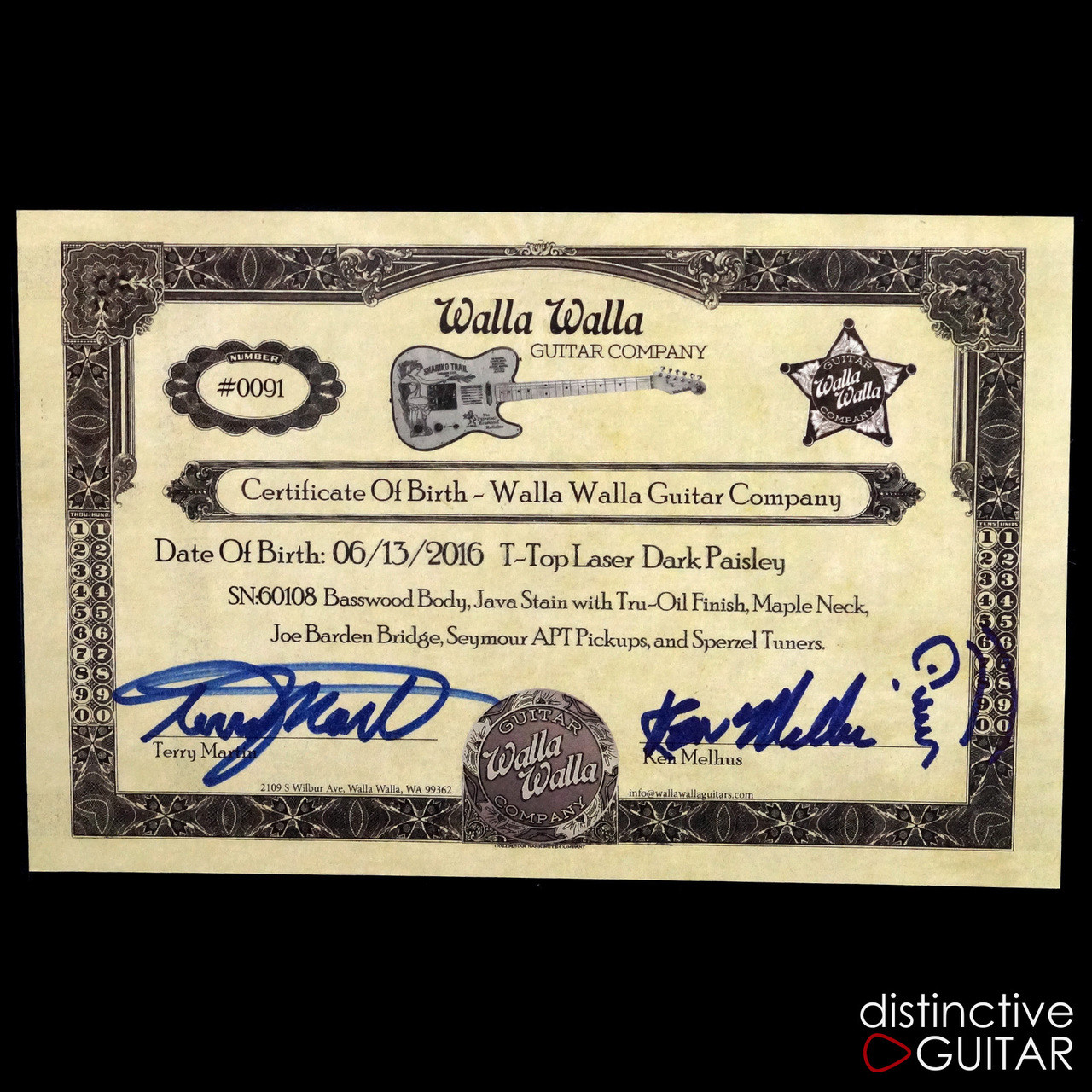 Walla Walla T-Top Laser Dark Paisley