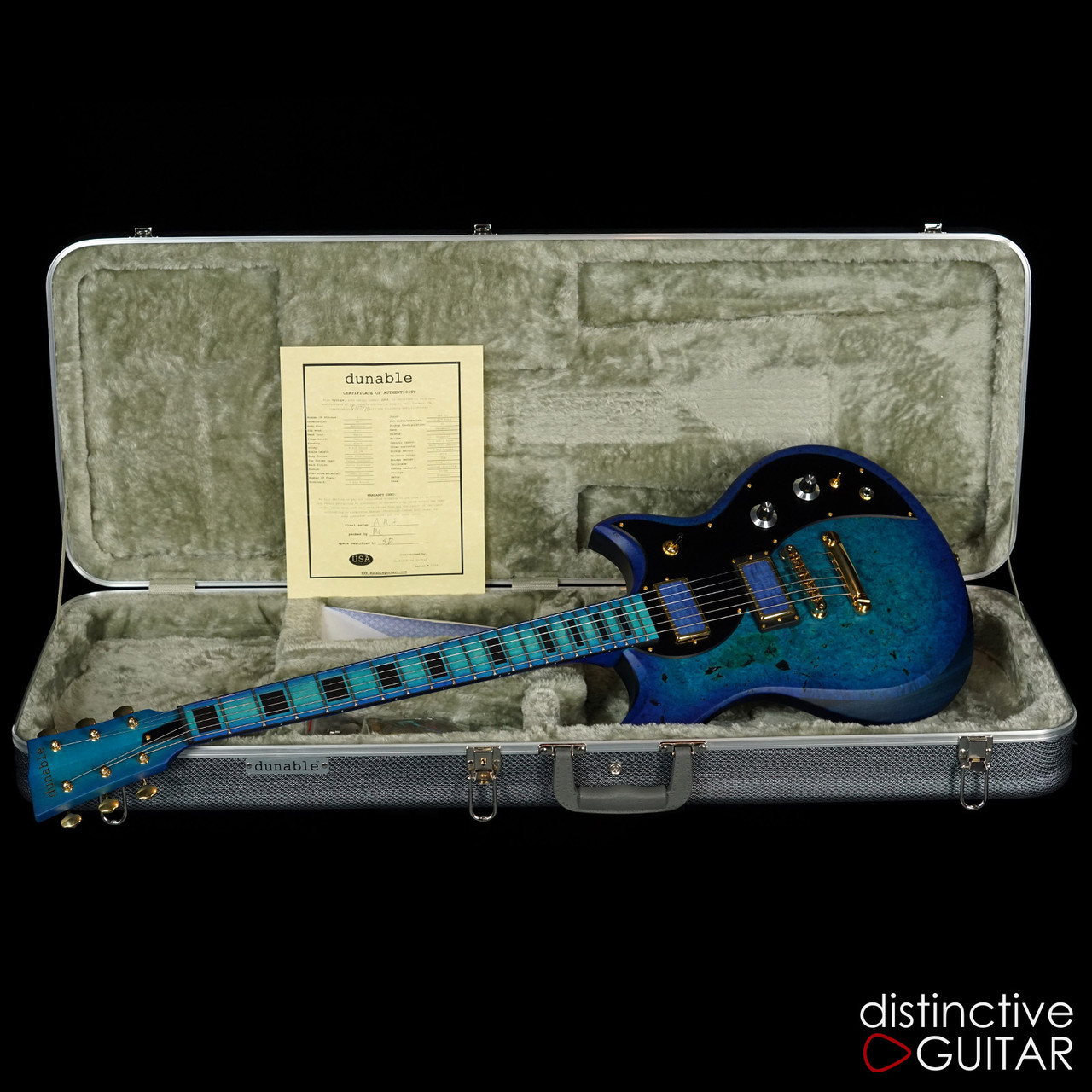 Dunable Cyclops Trans Blue Burl Top