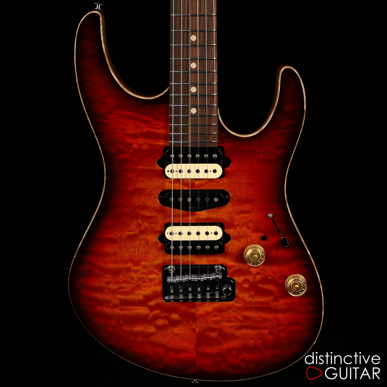 Suhr Guitars Logo Suhr Modern Plus Trans Blue Denim/Slate Maple