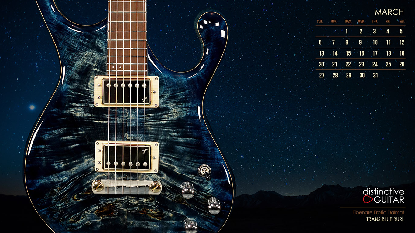 DISTINCTIVE GUITAR CALENDAR - March 2016 - distinctiveguitar