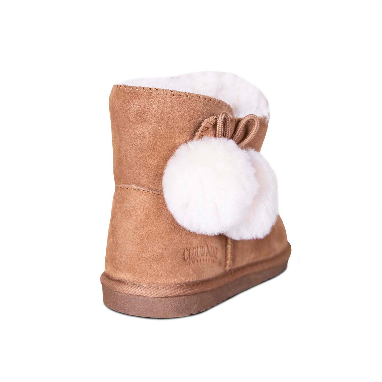 Kid's Sheepskin Pom Pom Boot by Cloud Nine Sheepskin | Footsupplystore.com