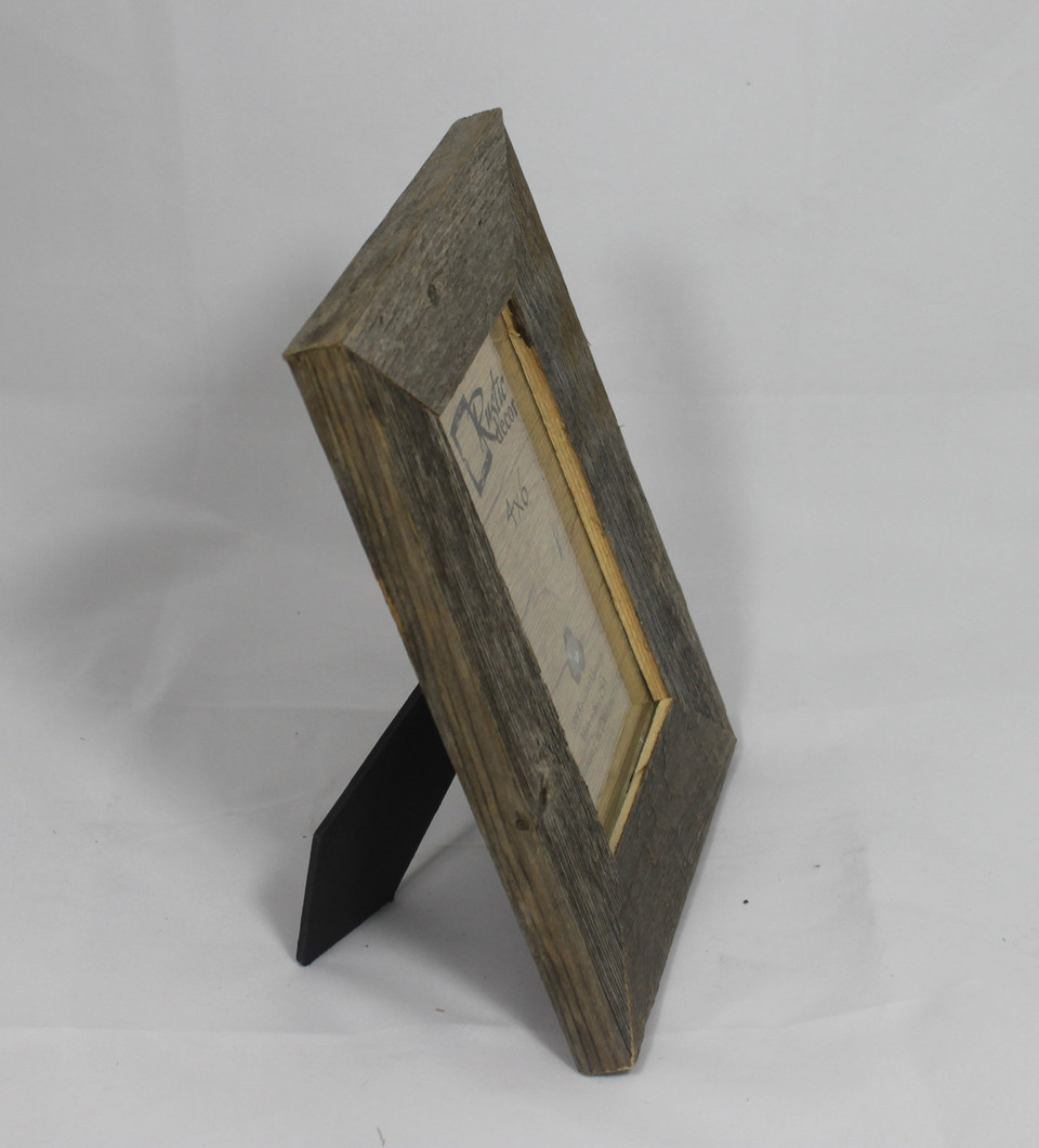 4x6 Rustic Reclaimed Barn Wood Standard Photo Frame - Rustic Decor