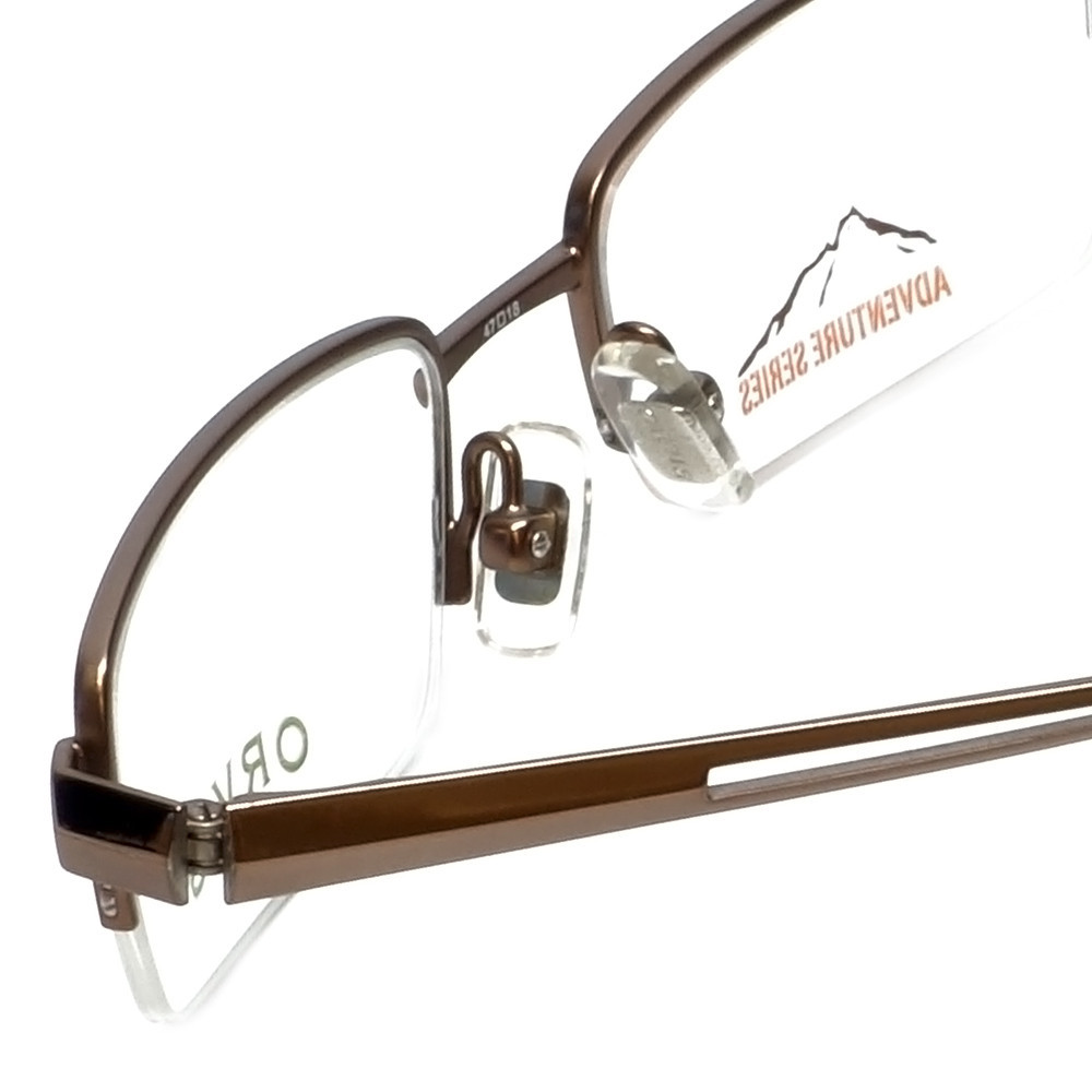 Orvis Designer Eyeglasses Streamline in Light-Brown 49mm :: Rx Single ...