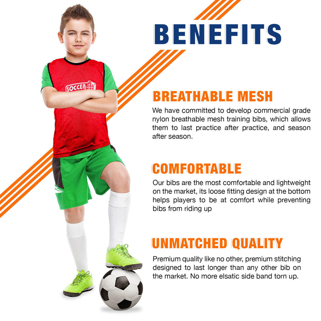 Soccer Bibs | Order Soccer Training Bibs & Practice Bibs Online ...