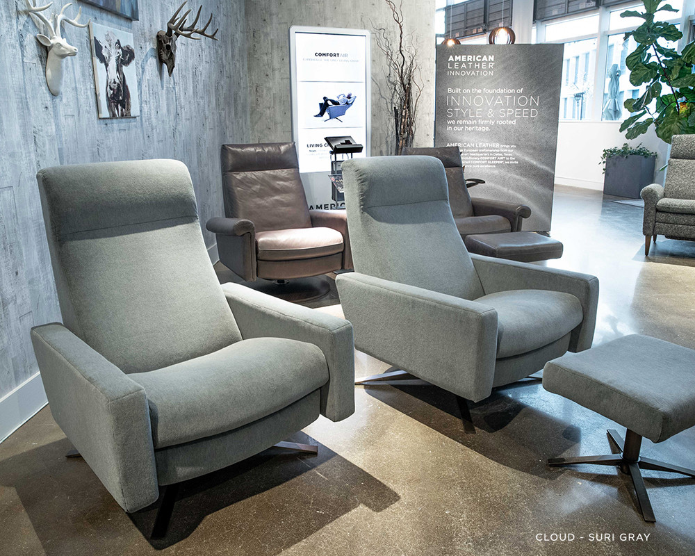 Cloud Sleek Recliner - American Leather