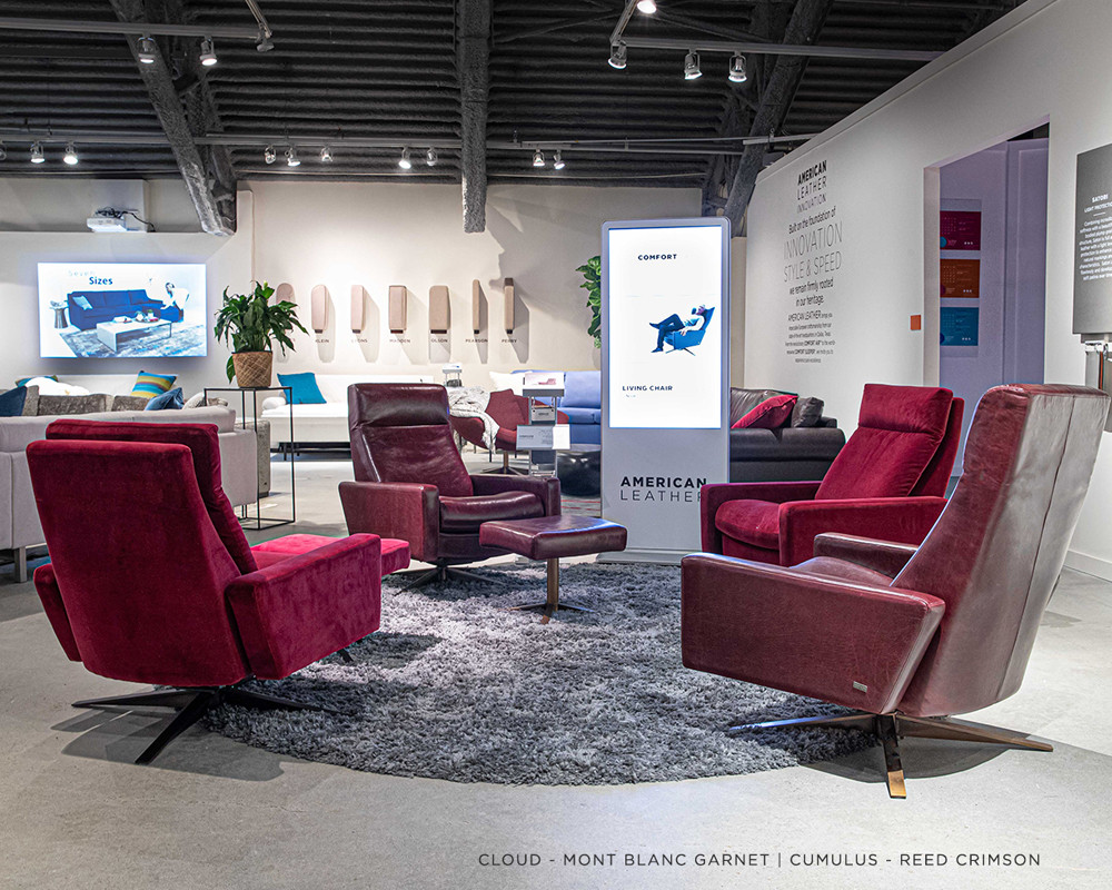 Cloud Sleek Recliner - American Leather