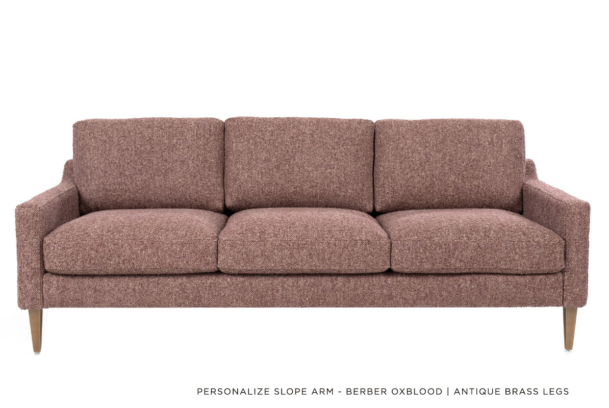Giselle Slope Arm Sofa | Custom Furniture | American Leather