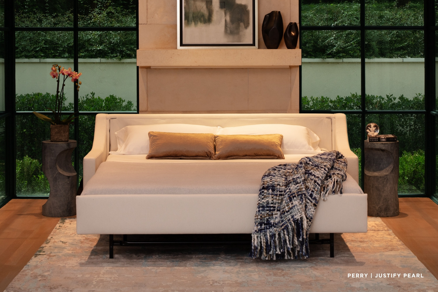 Perry | Slope Arm Sleeper Sofa | American Leather