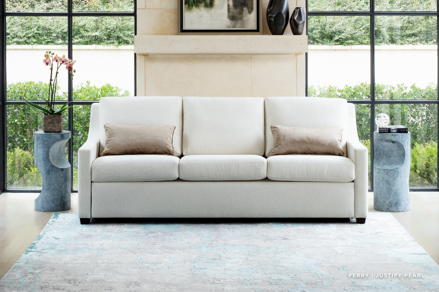 Perry | Slope Arm Sleeper Sofa | American Leather
