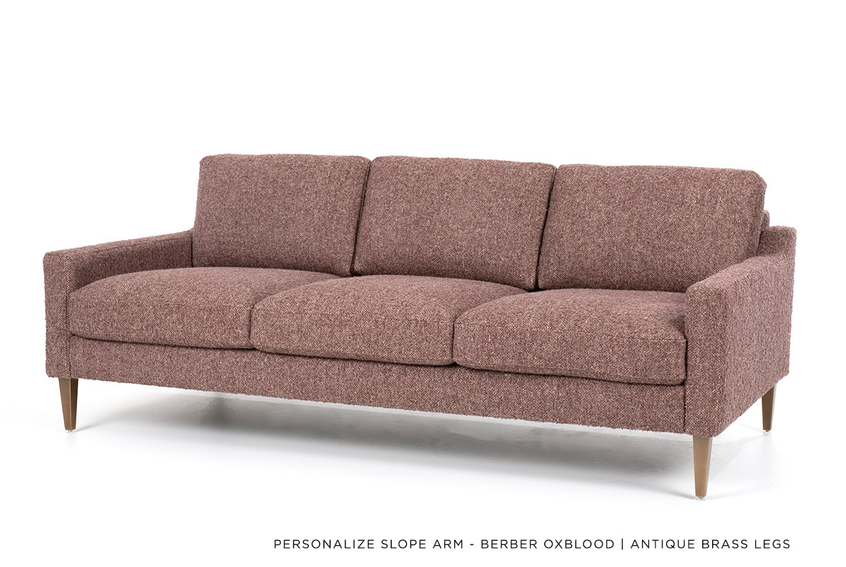 Giselle Slope Arm Sofa | Custom Furniture | American Leather
