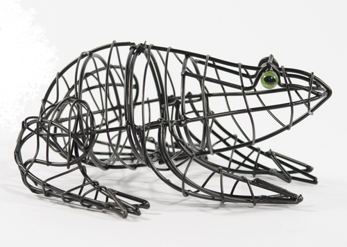 Frog Small Mossed & Planted Topiary Frame