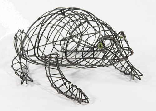 Frog Small Mossed & Planted Topiary Frame