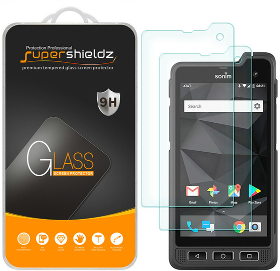 [2-Pack] Supershieldz for Sonim XP8 Tempered Glass Screen Protector ...