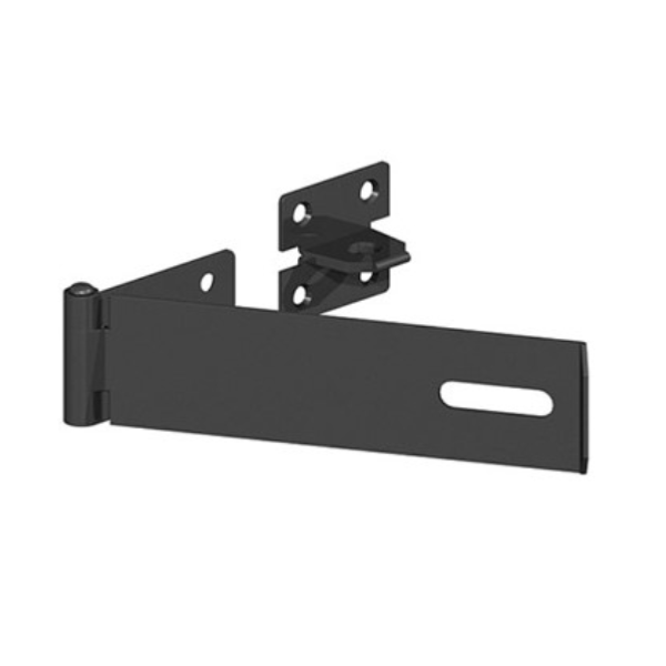GATEMATE 6" HASP & STAPLE BLACK - Listers Timber