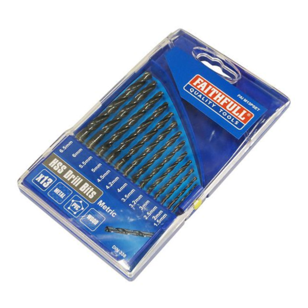HSS JOBBER DRILL BIT SET, 13 PIECE - Listers Timber