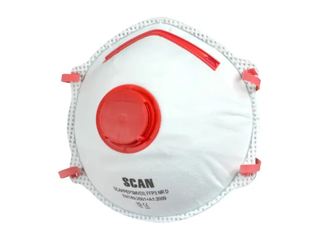 MOULDED DISPOSABLE VALVED MASK FFP3 - 2 PACK