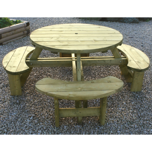 ROUND TABLE & BENCH SEAT - Listers Timber