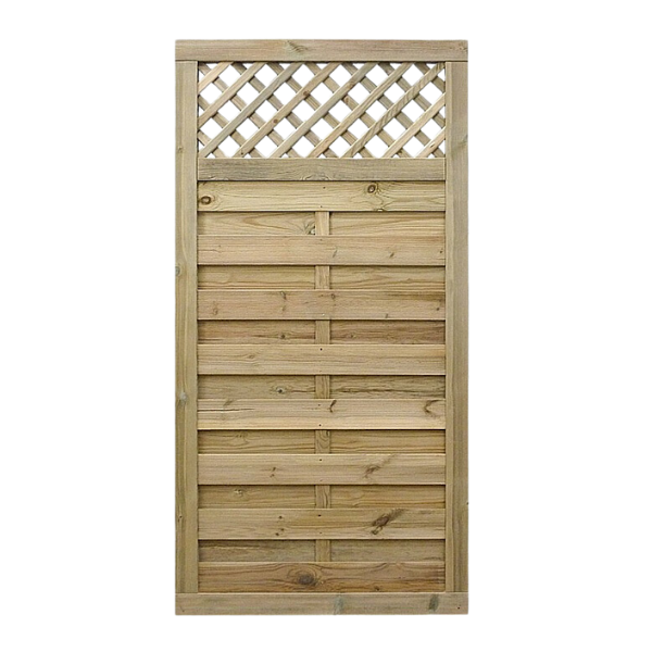 Wooden & Metal Gates - Garden Gates - Horizontal Lattice Top Gate ...