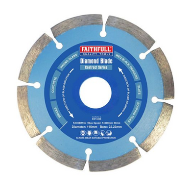 CONTRACT SERIES DIAMOND BLADE 115MM - Listers Timber