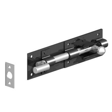 GATEMATE NECKED TOWER BOLT 6" BLACK / GALV - Listers Timber