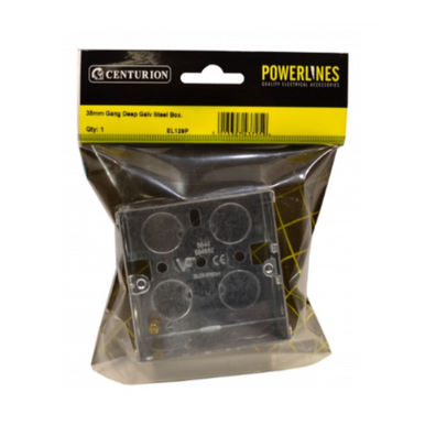 1 GANG 35MM DEEP GALV STEEL BOX - Listers Timber