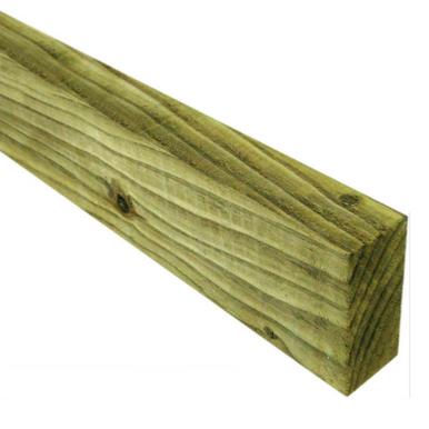 TANALISED 38 X 88 4.8MTR RAIL - Listers Timber