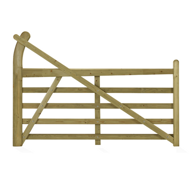 ESTATE FIELD GATE 10FT SWEPT HEAD - Listers Timber