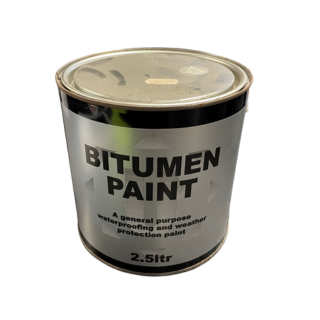 BLACK BITUMEN PAINT 2.5L - Listers Timber