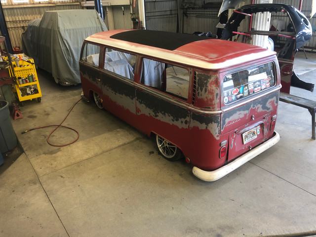 46" X 72" Folding Sliding Rag Top - 1968-1979 VW Bus (Fits Sunroof Bus)