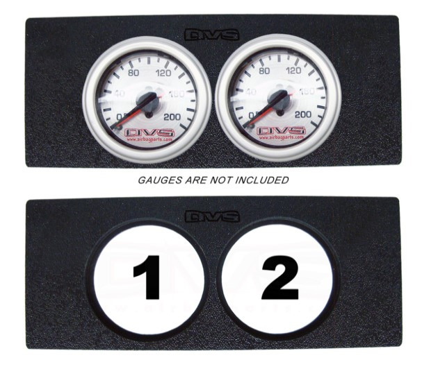 AVS Dual Gauge Panel with Two 2 Inch Gauge Cutouts