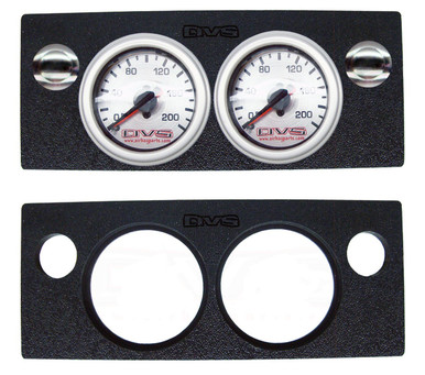 AVS Dual Gauge Panel with Two 2 Inch Gauge Cutouts & Two Upper Push ...