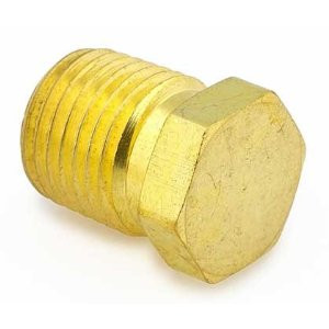 Brass Pipe Plug Hex 1/4 Npt