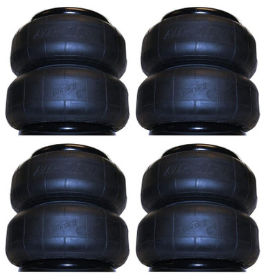 4 Airlift Dominator 2B7 Single 1/2 Port Airbags (setof 4)
