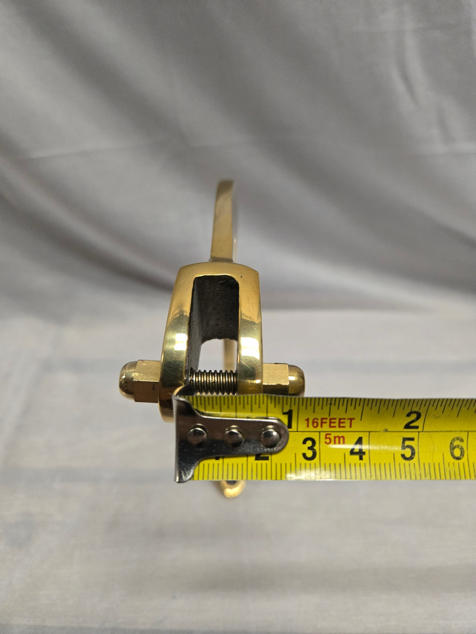 Brass Ship Bell Bracket Hanger (SF) with Triangular Base