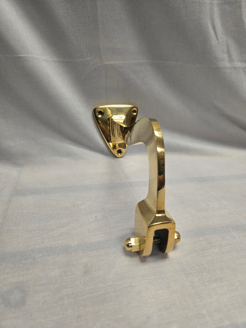 Brass Ship Bell Bracket Hanger (SF) with Triangular Base