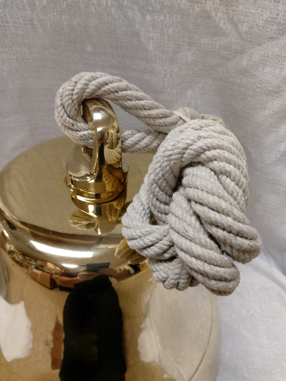 Deluxe Grade 8 Inch Brass Nautical Hanging Bell