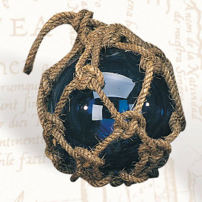 12" Netted Glass Fish Ball Float