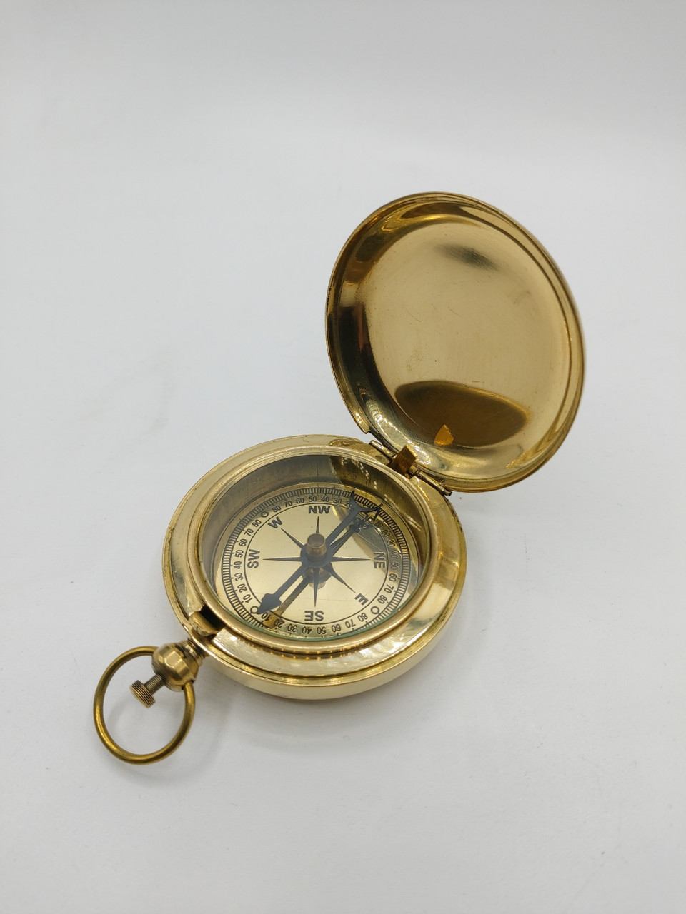 Solid Brass Pocket Compass
