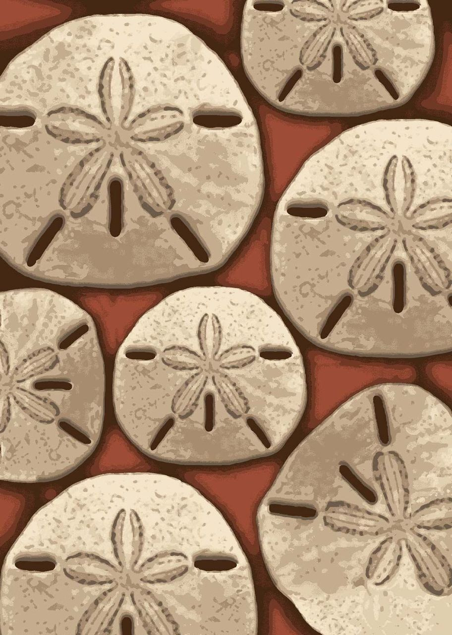 Ocean Treasure Coral Sand Dollar Rug