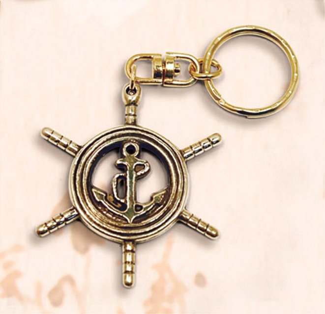 Ship Wheel Anchor Combination Key Chain - Nautical Decor Store Official ...