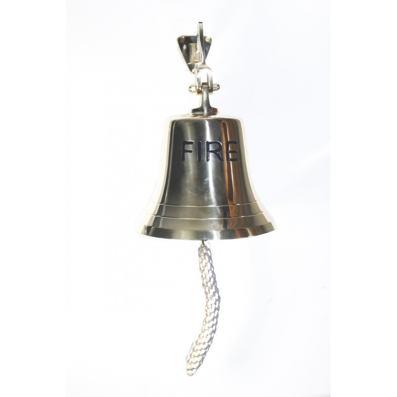 8 Inch Brass Fire Wall Bell