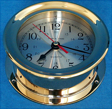 6" Nautical Brass Captain's Clocks