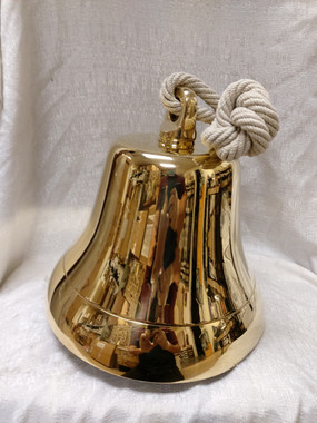 Deluxe Grade 8 Inch Brass Nautical Hanging Bell