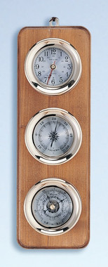 Deluxe Lacquered Captains Weather Station Instruments