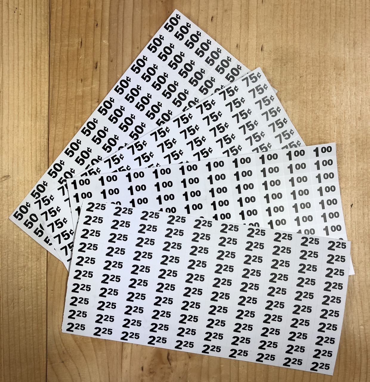 AP Price Tab Sheets of 100 | $0.30 - $2.55 Labels Available