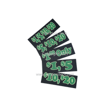 American Changer Bill Acceptance Sticker Variety Set