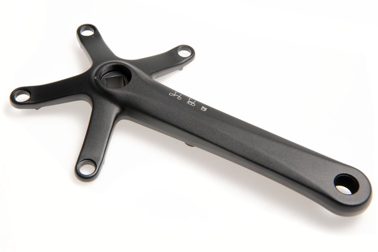 Brompton Black Right Hand Crank For Spider Crankset Brompton Bicycle UK